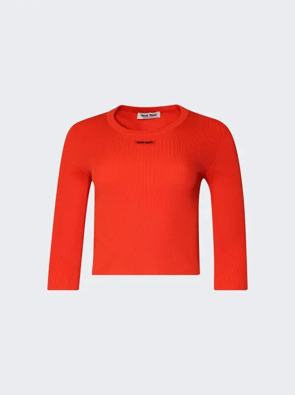 Miu Miu Cotton Crewneck Sweater