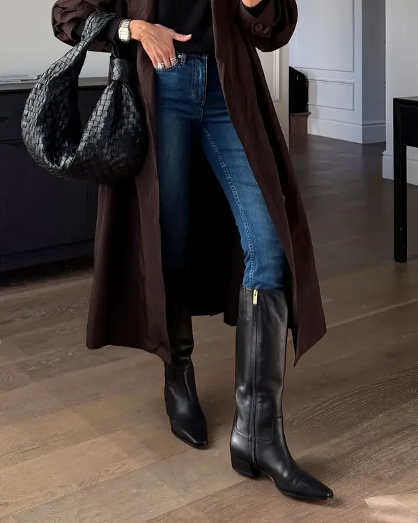 Vince Camuto Pavla Knee High Boot - Black Leather