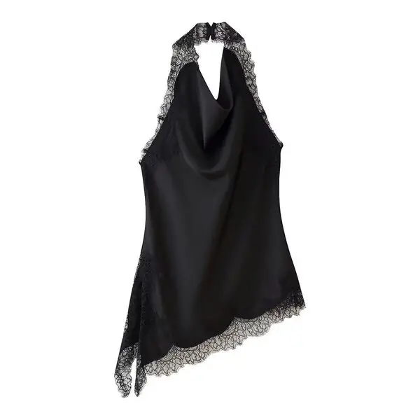 MUTE BY JL Lace Halter - Black