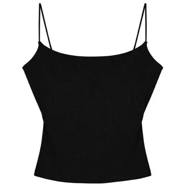 MUTE BY JL Padded Slim Strap Cami - Black