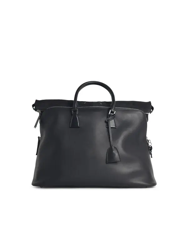 MAISON MARGIELA 5ac Soft Xl Leather Bag - Gray
