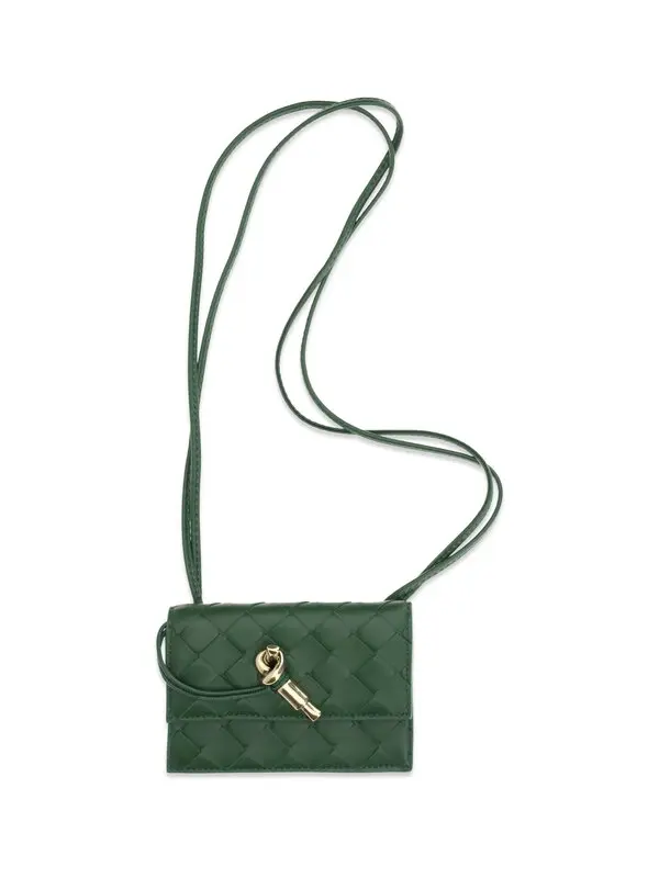 Bottega Veneta Andiamo Badge Holder - Green