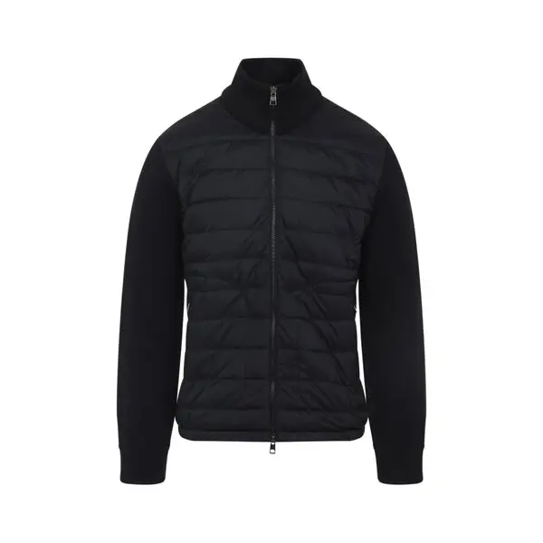 Moncler Cardigan Tricot Jacket - Black