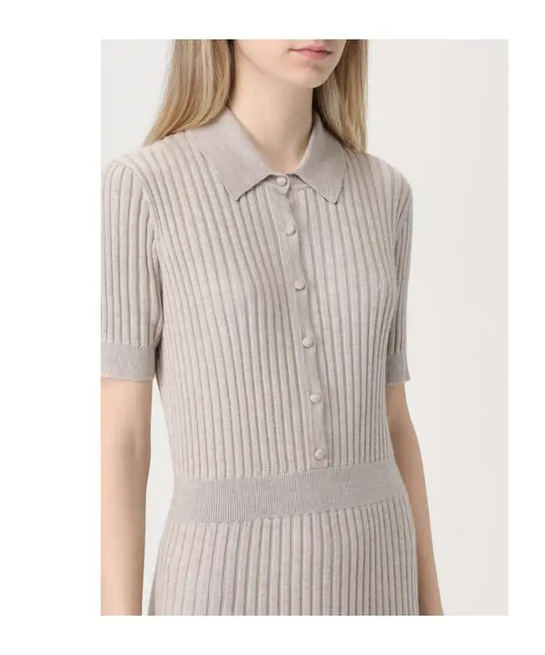 Gabriela Hearst Knitted Short-sleeve Maxi Dress