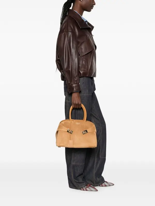 FERRAGAMO Hug Small Leather Handbag - Multicolor