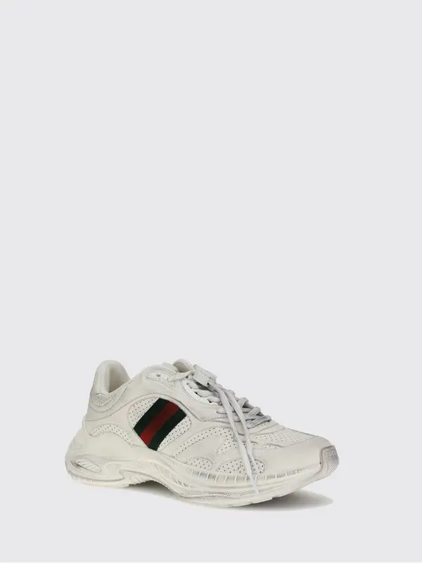 Gucci Calfskin Perforated Sneakers