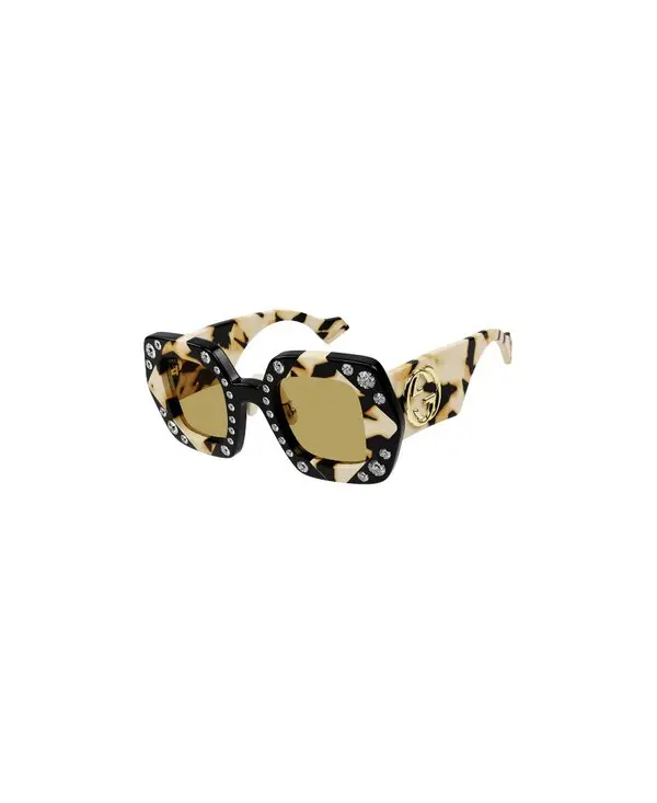 Gucci Geometric Frame Sunglasses