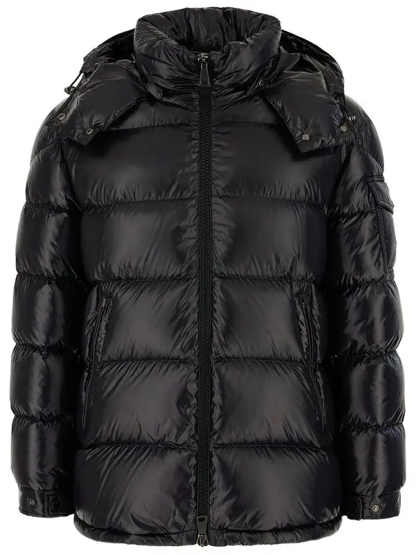Moncler Maire Hooded Short Down Jacket - Black