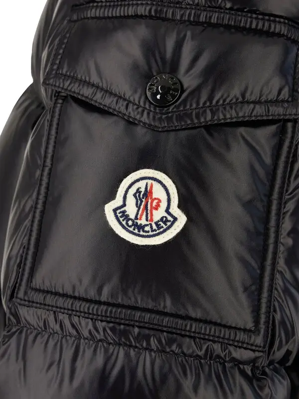 Moncler Maire Hooded Short Down Jacket - Black