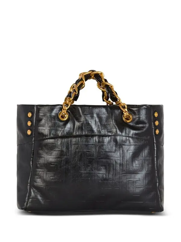 Balmain 1945 Leather Tote Bag