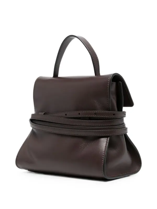 Moschino Leather Handbag With Buckled Belt Detail - Multicolor