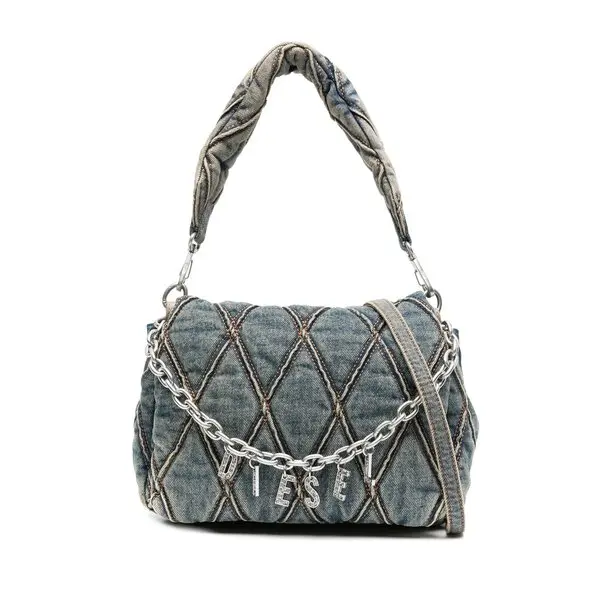 DIESEL® Quilted Shoulder Bag - Blue