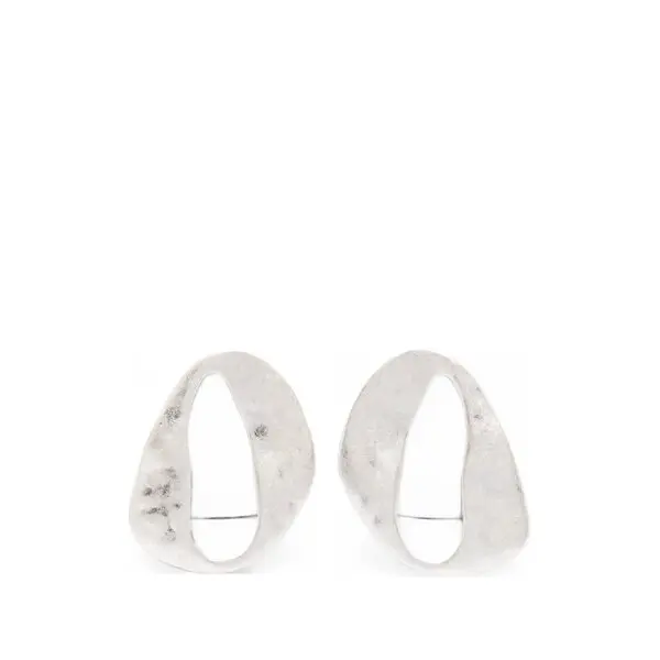 Cult Gaia Sculptural Hammered -tone Earrings - Silver