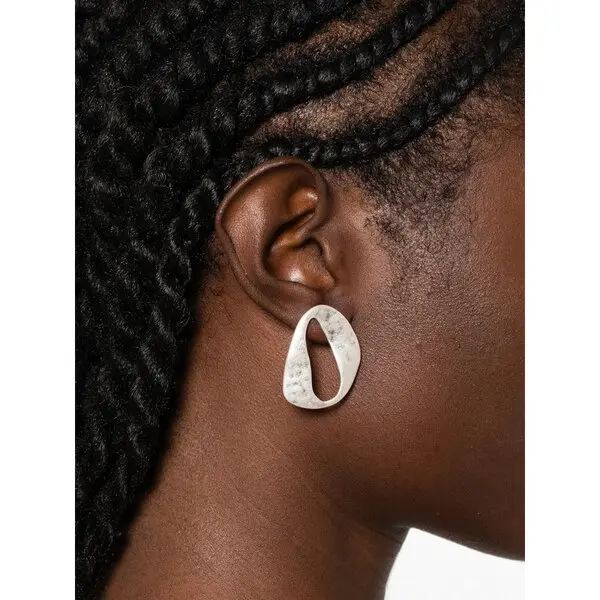 Cult Gaia Sculptural Hammered -tone Earrings - Silver