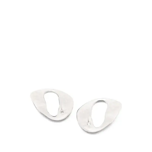 Cult Gaia Sculptural Hammered -tone Earrings - Silver