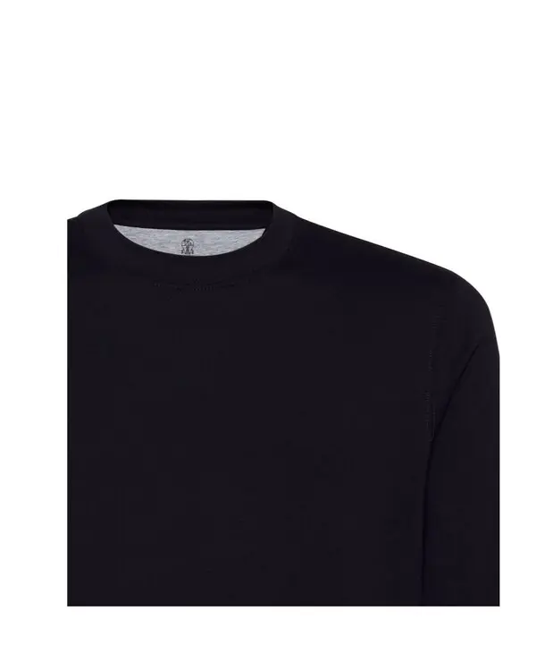 Brunello Cucinelli Long Sleeved Crewneck T-shirt
