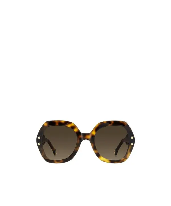 Carolina Herrera Oversized Butterfly Frame Full Rim Sunglasses - Green