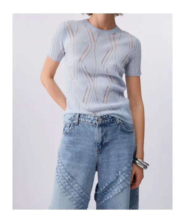 Liu Jo Short-sleeve Round-neck Top