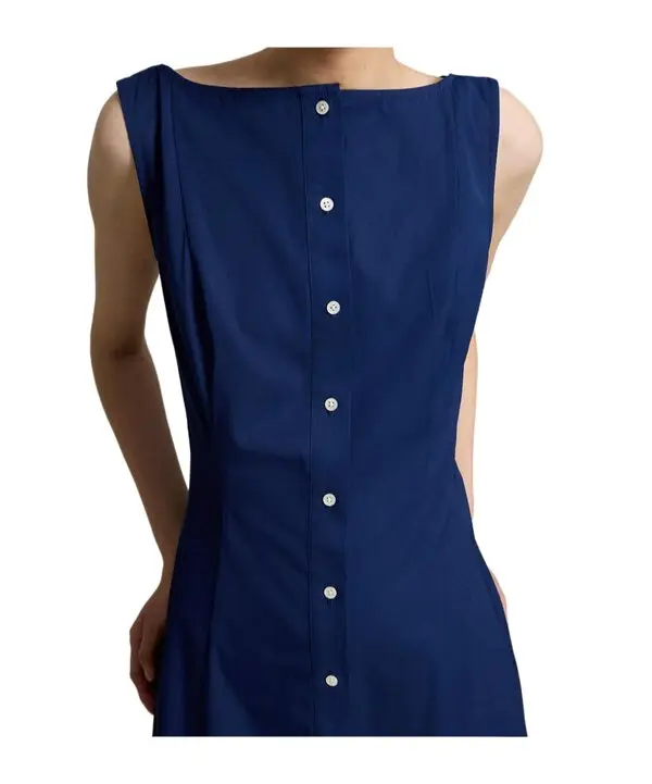 Polo Ralph Lauren Boat-neck Buttoned Maxi Dress