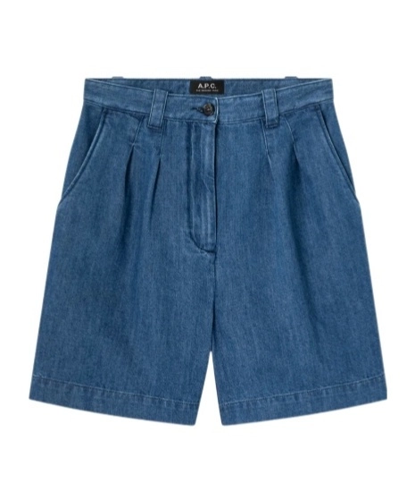 A.p.c. Pleated Cotton Shorts