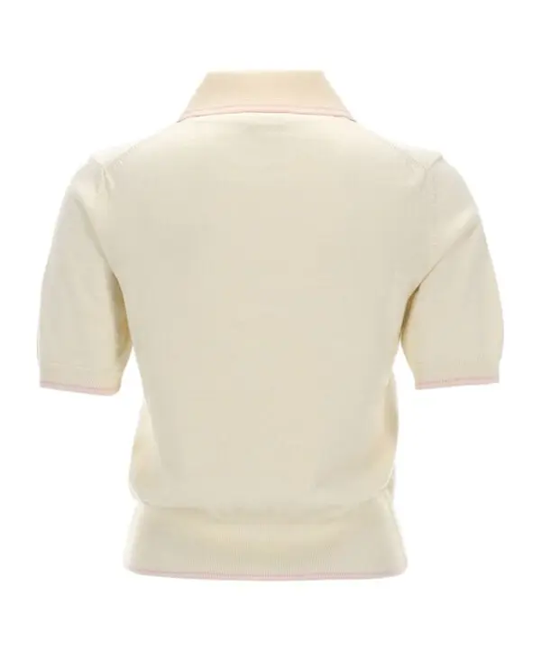 A.p.c. Short-sleeved Knitted Polo Top