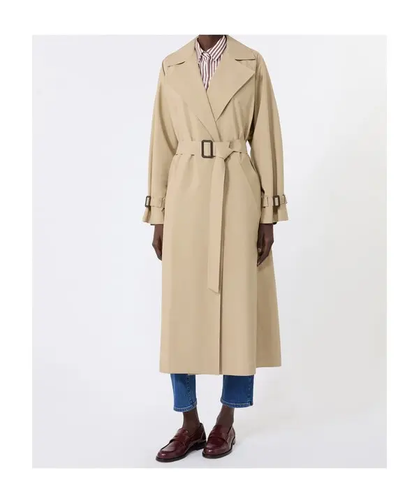 Max Mara Long Water-repellent Technical Trench Coat