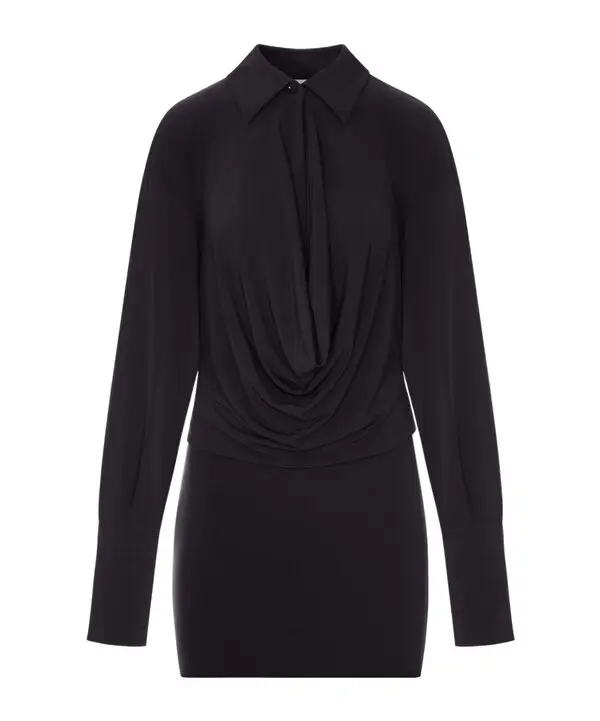 Andamane Deep V-neck Mini Dress