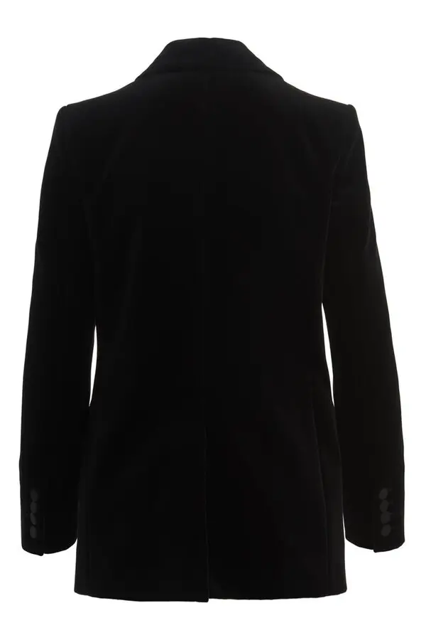 BLAZÉ MILANO Everyday Double-breasted Velvet Blazer