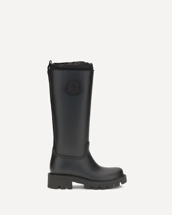 Moncler Waterproof Knee-high Boots With Drawstring Closure