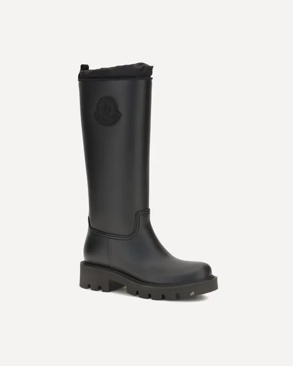 Moncler Waterproof Knee-high Boots With Drawstring Closure