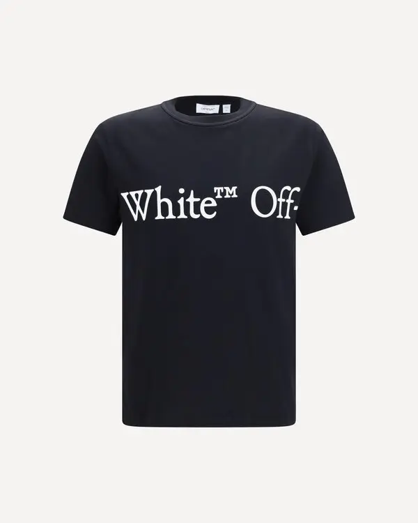 Off-White Bookish Scarf T-shirt Ale - Black