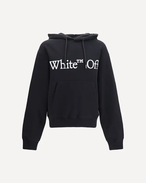 Off-White Bookish Scarf Hoodie - Black