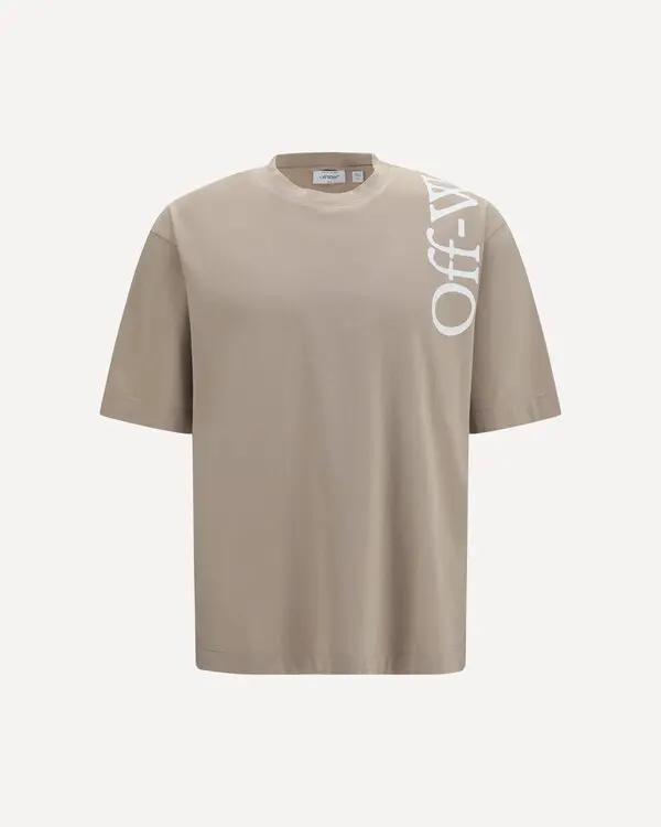 Off-White Vertical Bookish Skate T-shirt Ale - Beige