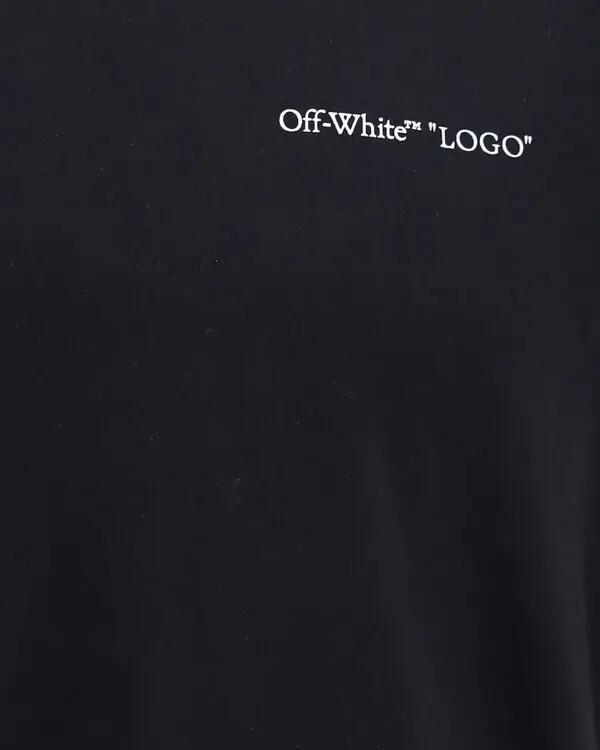 Off-White Logo Quote T-hirt - Black