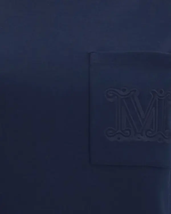 Max Mara Papaia Cotton Monogram T-shirt - Blue