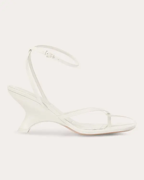 Simkhai Kelsey Leather Strappy Wedge Sandal