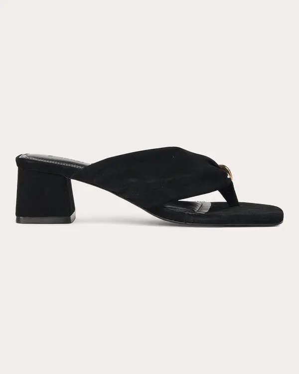 Simkhai Stella Suede Block Heel Sandal