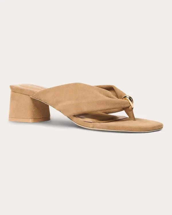 Simkhai Stella Suede Block Heel Sandal
