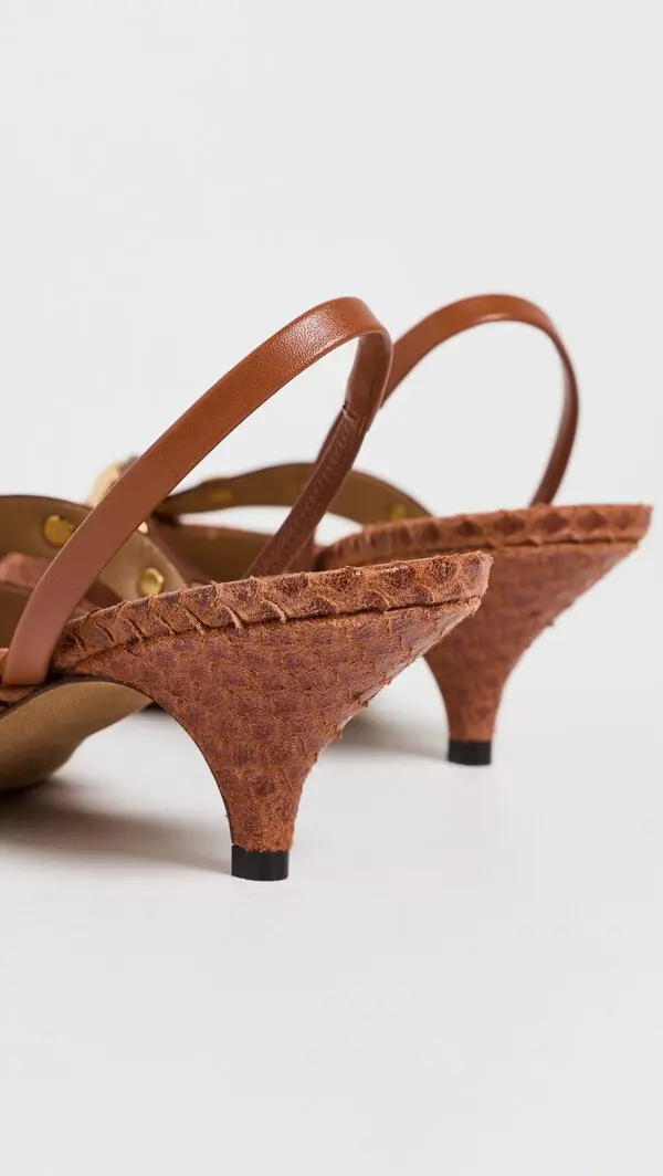 Ulla Johnson Vendome Studded Kitten Heels