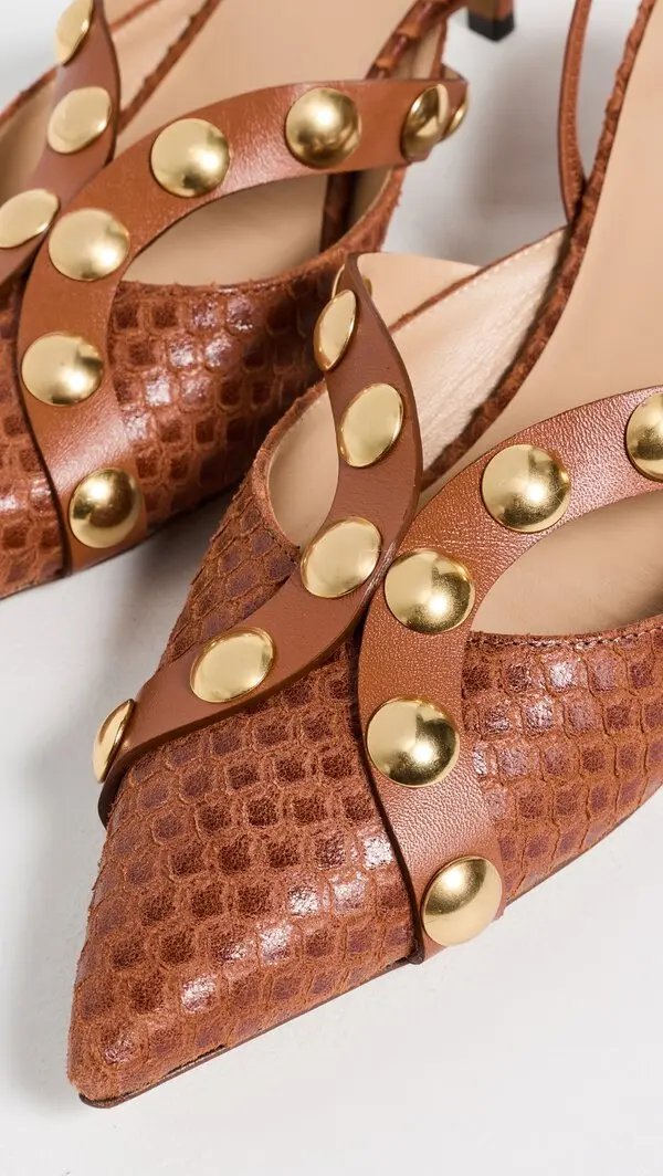 Ulla Johnson Vendome Studded Kitten Heels