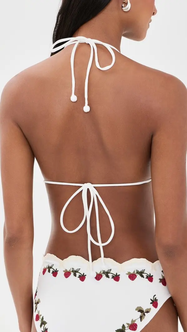 Sea Bindi Strawberry Scallop Bikini Top