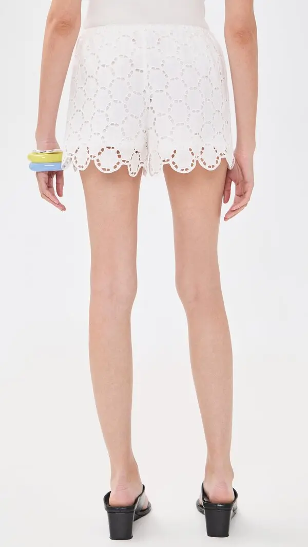 SIMONMILLER Isa Eyelet Shorts