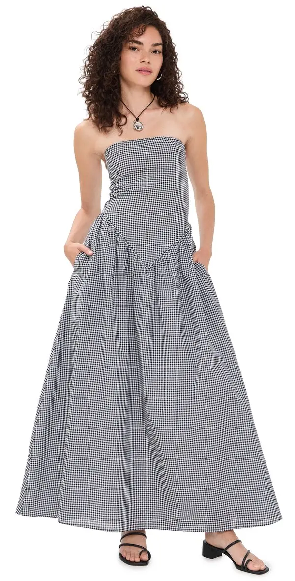 RESA Mackenzie Gingham Check Maxi Dress