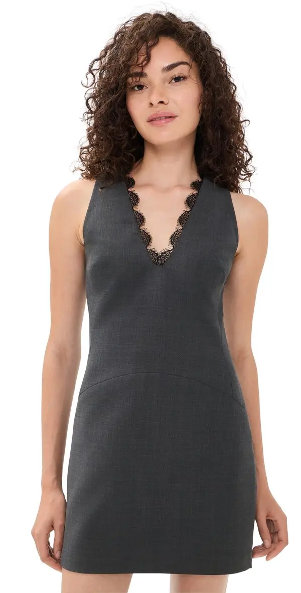 SIR. Mathias Tailored Mini Dress - Slate