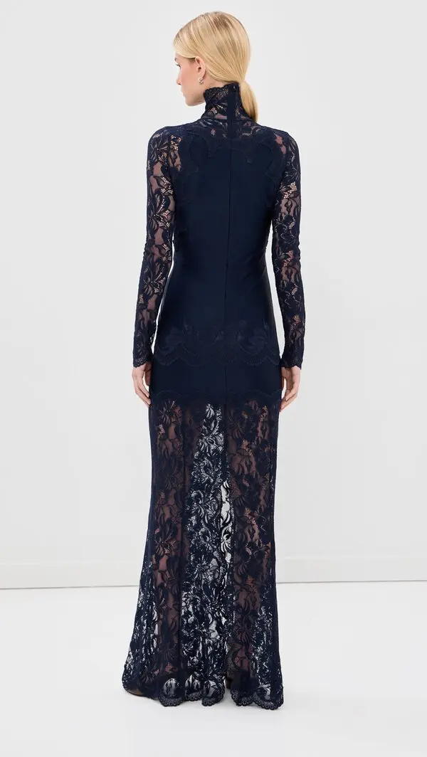Rabanne Floral Lace Maxi Dress