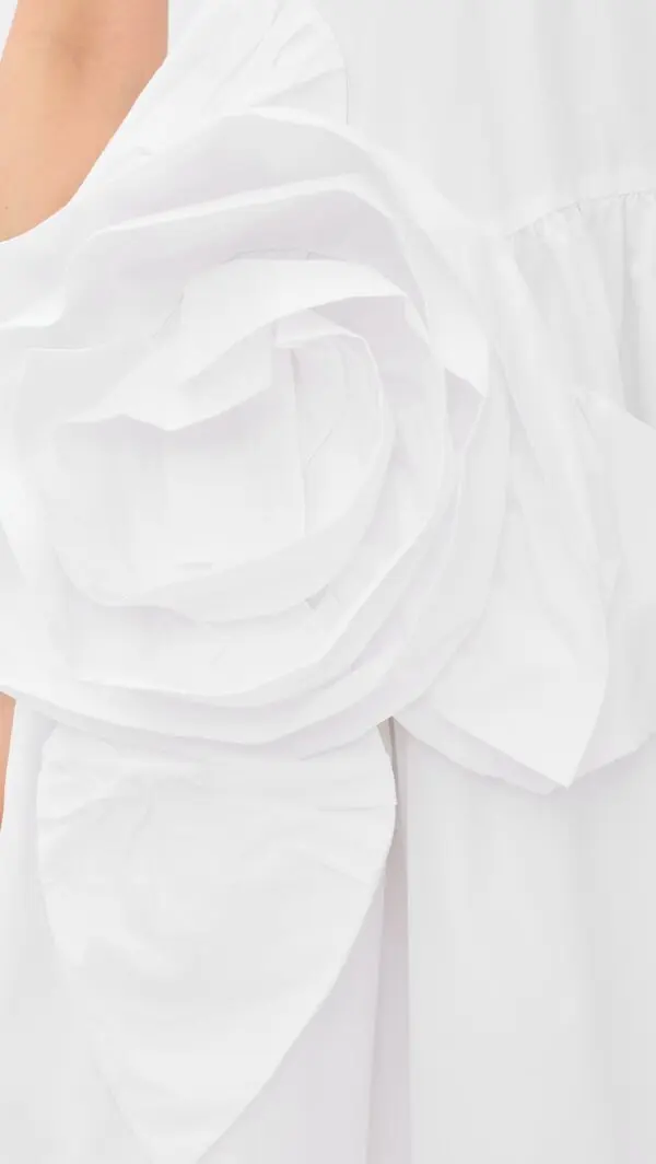 Simone Rocha Pressed Rosette Flounce Dress