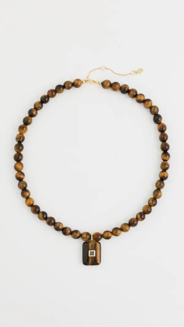 Shashi Tiger's Eye Pendant Necklace