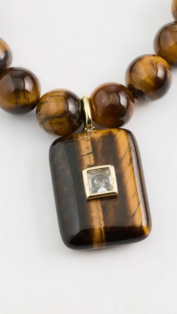 Shashi Tiger's Eye Pendant Necklace