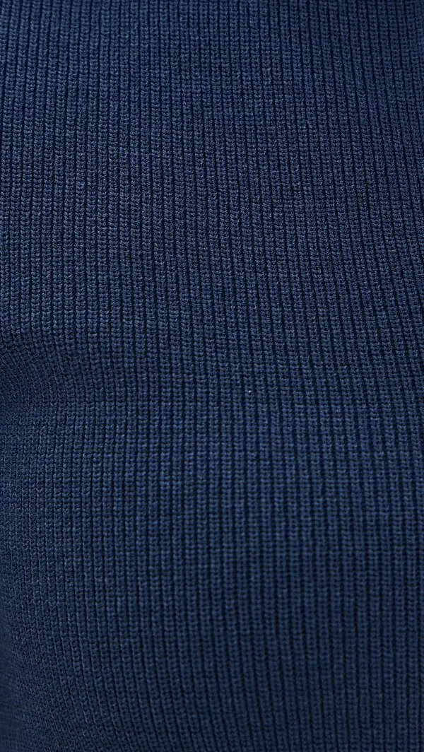 Shoshanna Maren Ribbed Knit Collared Dress