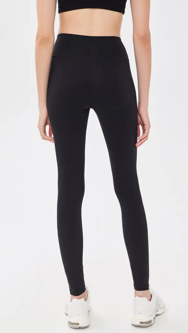 Sporty & Rich Signature Logo Full Leggings - Black White